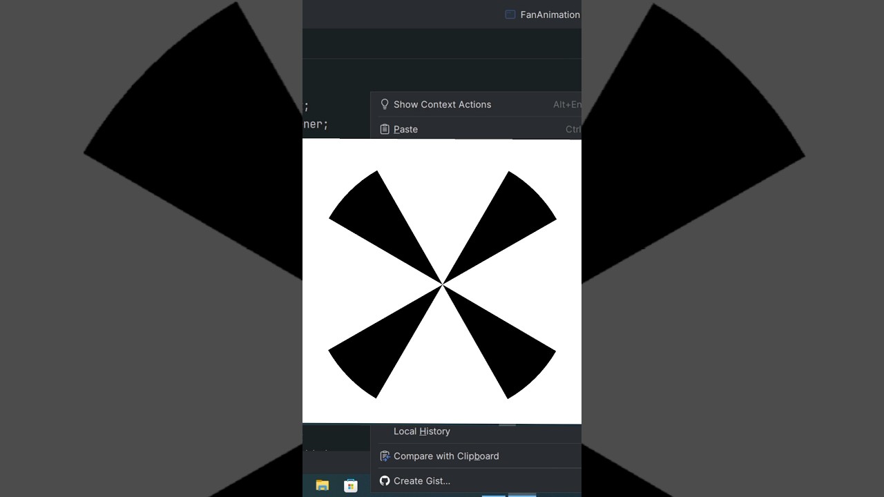 Fan Animation Java Code | Graphical library | Java | #java #programming #graphicdesign