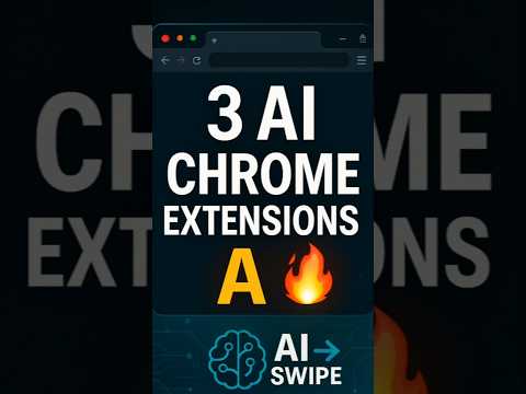 3 AI Chrome Extensions You Didn’t Know You Needed 🔥💻