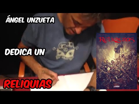 Ángel Unzueta dibuja a Guillermo de Uzes en Joker Cómics en Bilbao