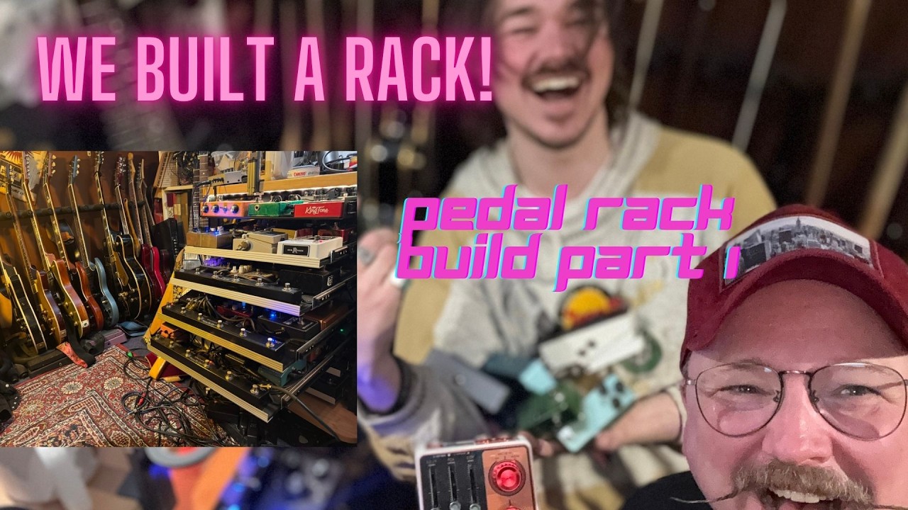 WE BUILT A RACK! (Pedal rack video part:1)