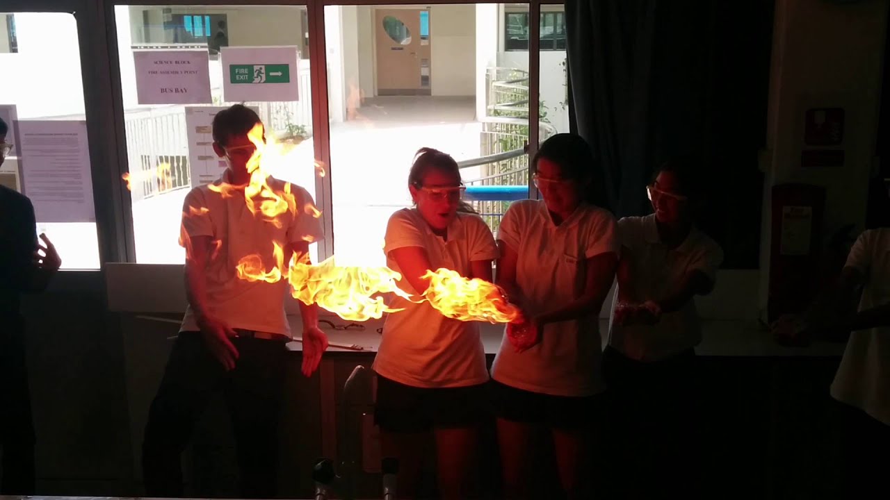 Passing propane bubbles