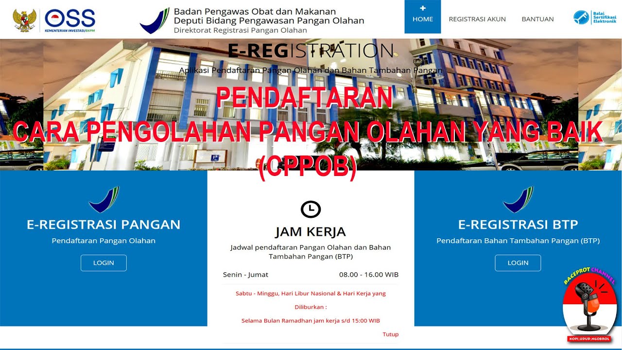 CARA MEMBUAT CPPOB  (CARA PRODUKSI PANGAN OLAHAN YANG BAIK) VERSI TAHUN 2023 DI OSS