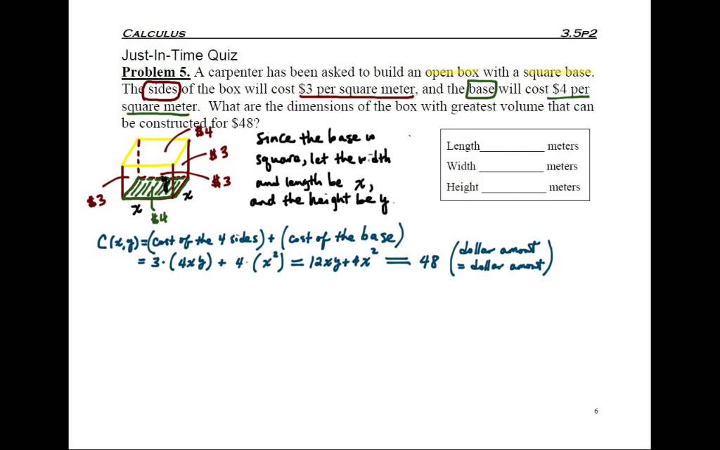 geometric optimization with constraint