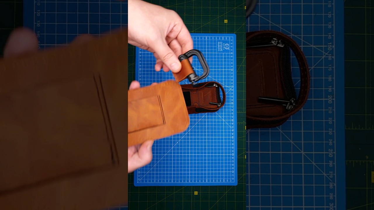 Making a leather EDC belt pouch PART 2 | PDF pattern | DIY belt pouch | Tutorial | Template