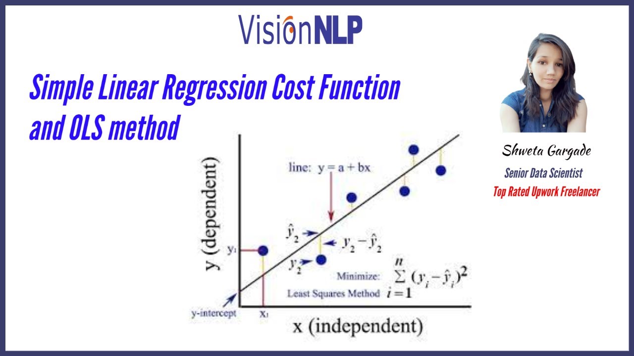 Error, Cost Function and OLS method in linear regression | VisionNLP