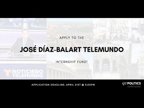 Announcing the José Díaz-Balart Telemundo Internship Fund!