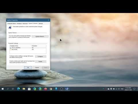 Revisiting Windows 10 System Restore to go back in time December 8th 2020