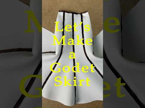 Making a godet skirt #fashion #dressmaking #sewing #sewingtutorial