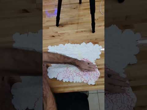 process of a recent piece inspired by a portrait of jerry by sonny miggs #handmade #fyp #tiedye