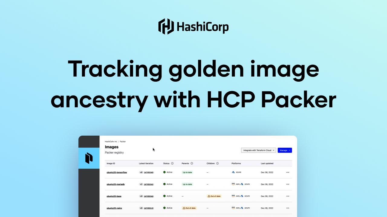 Tracking golden image ancestry with HCP Packer