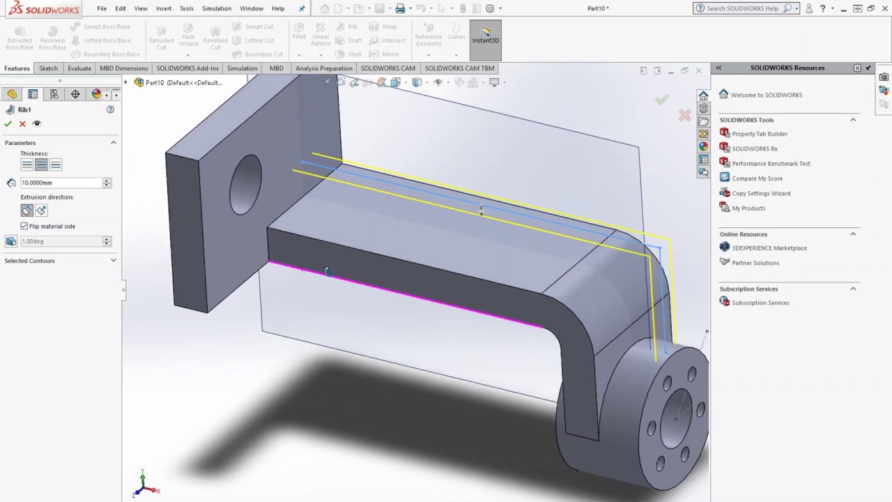 SolidWorks Chapter#8 Tutorial#1