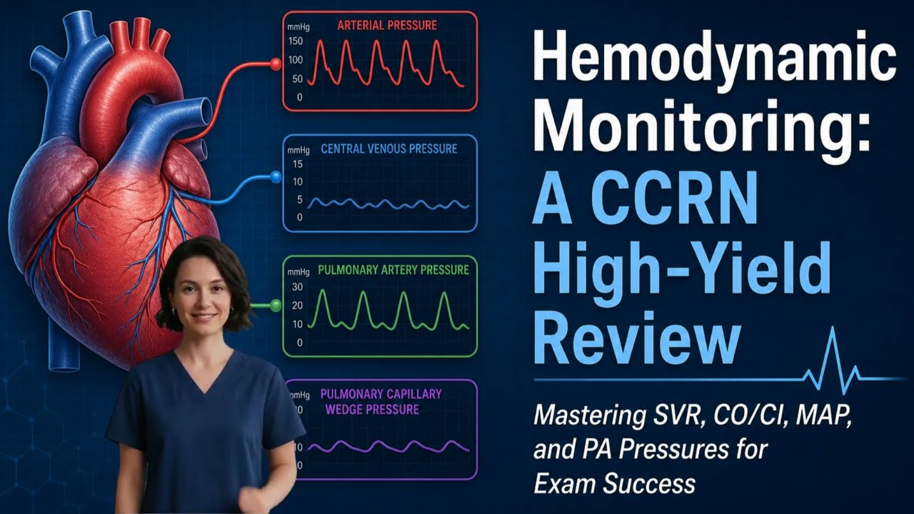 Hemodynamics Made Easy: CCRN Review (SVR, CO, MAP, PA Pressures)