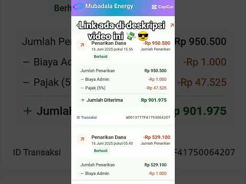 jangan telat join baru jalan 4 hari aplikasi nya potensi jangka panjang #mubadalaenergy #investasi