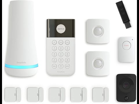 SimpliSafe 12 Piece Wireless Home Security System wHD Camera Optional 247 Professional Monitoring