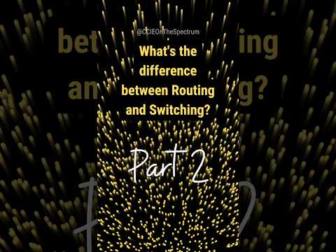 What's the difference between Routing and Switching?