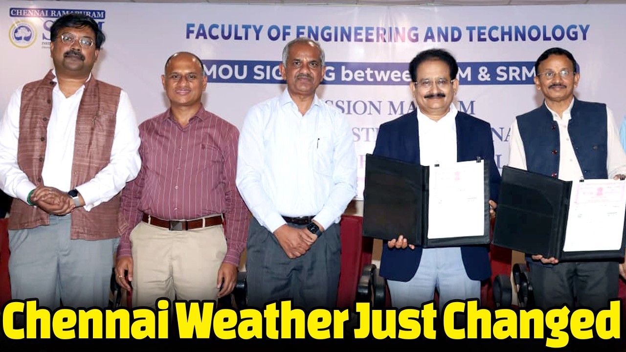 Chennai’s First Urban Weather Observatory Launched at SRMIST | Mission Mausam 🌧️