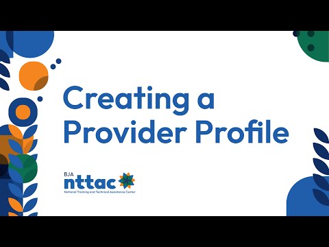Creating a TTARP Provider Profile
