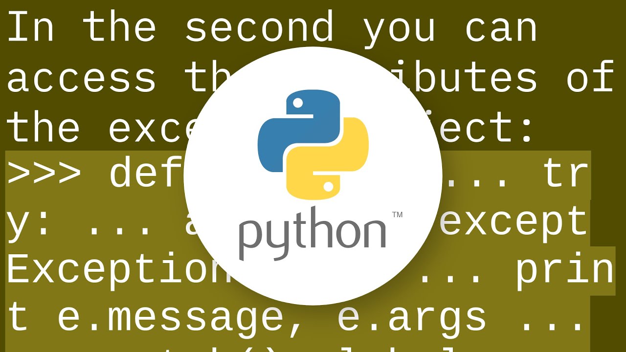 Difference between except: and except Exception as e: