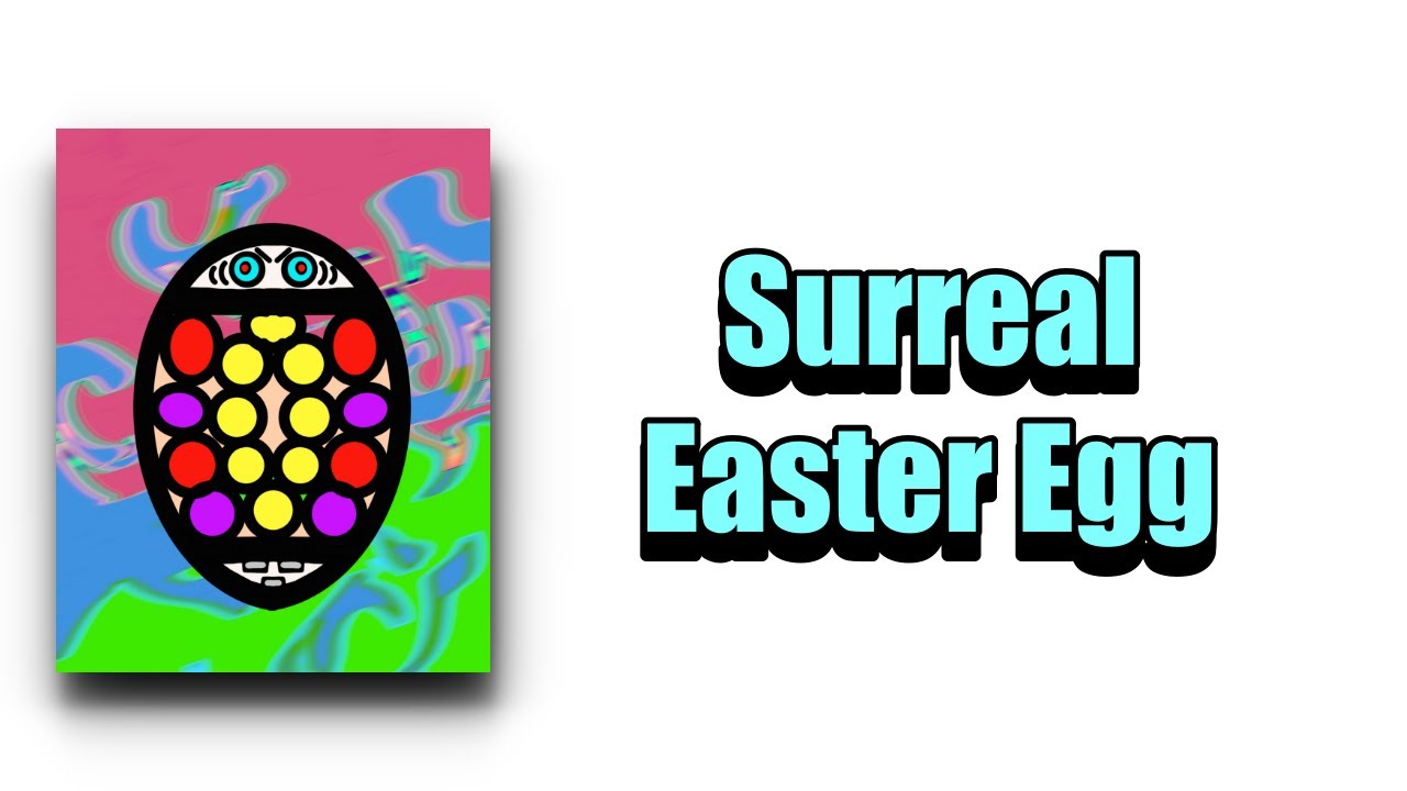 Surreal Easter Egg - Digital Art Creating Process - Digital Art Video