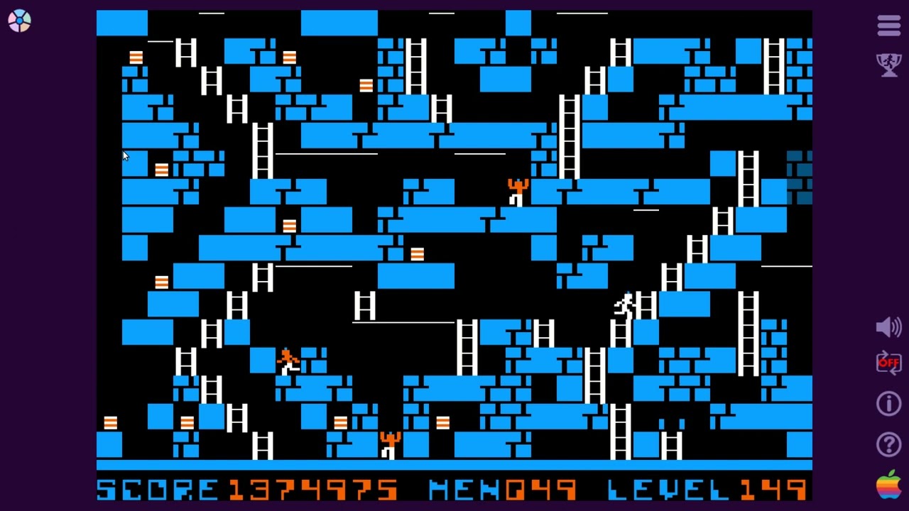 Lode Runner Professional - Level 149