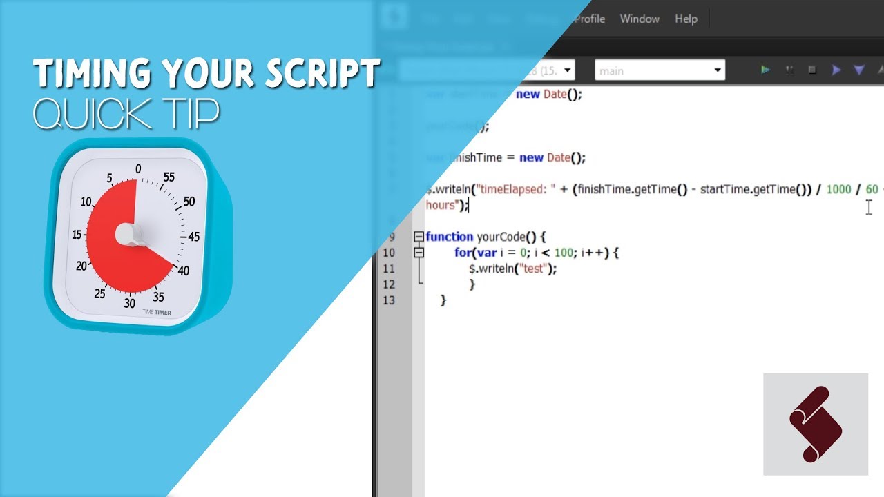 ExtendScript QuickTip - Timing Your Script