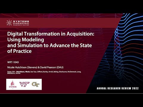 ARR 2022: (WRT-1043) "Defense Acquisition University (DAU) Digital Engineering Simulation"