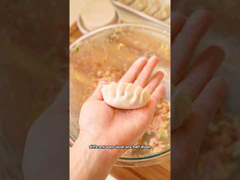 Pt 6. How to fold dumplings in 3 different ways