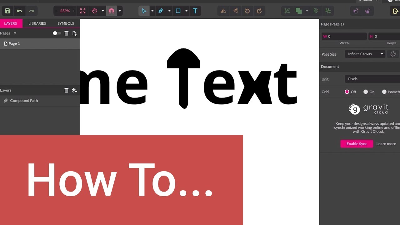 Gravit Designer Quick Start: Working With Text