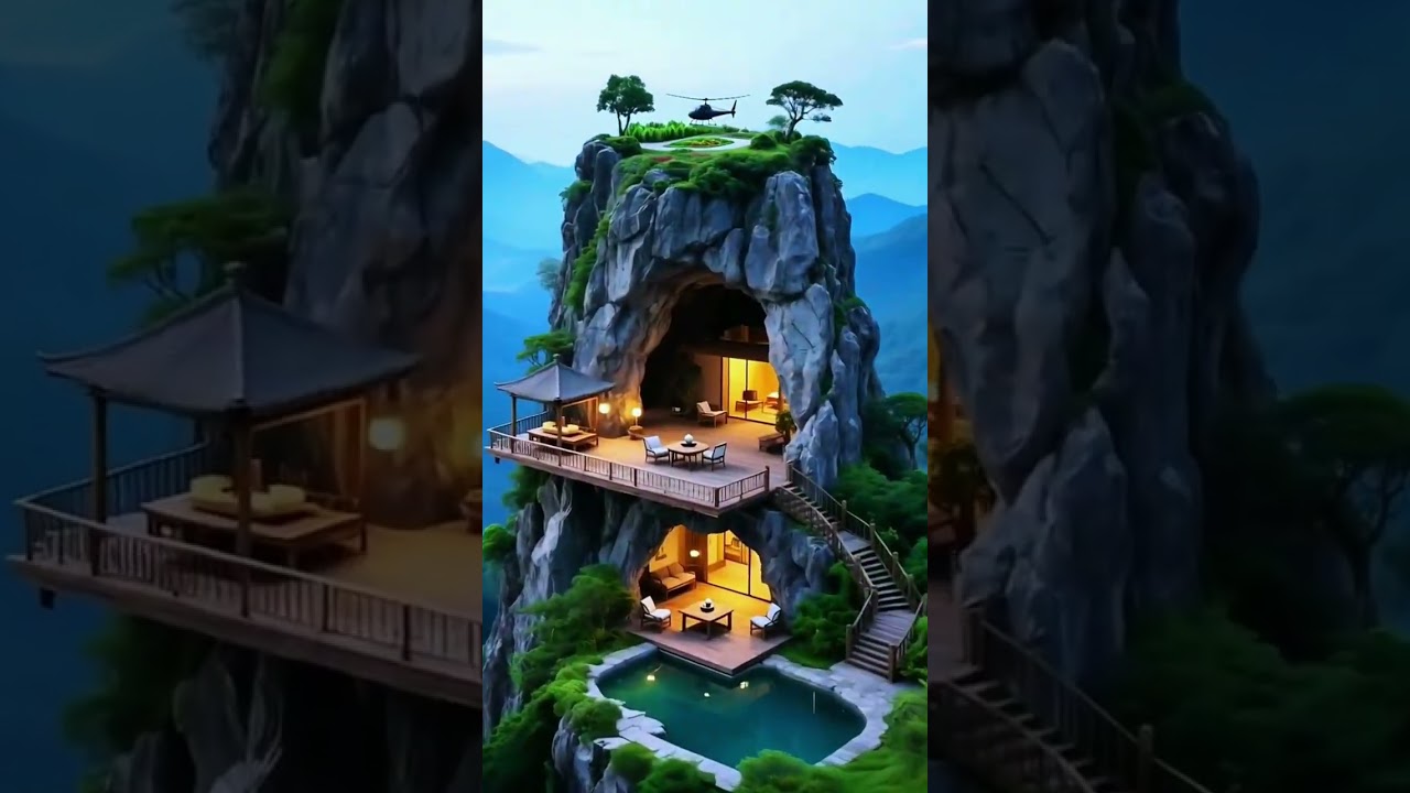 peaceful cozy cave home.#nature #dreamylandscapes #scenery #nature .