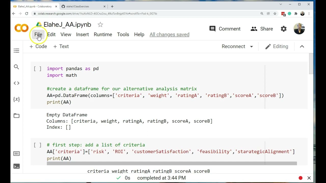 upload your labs to GitHub