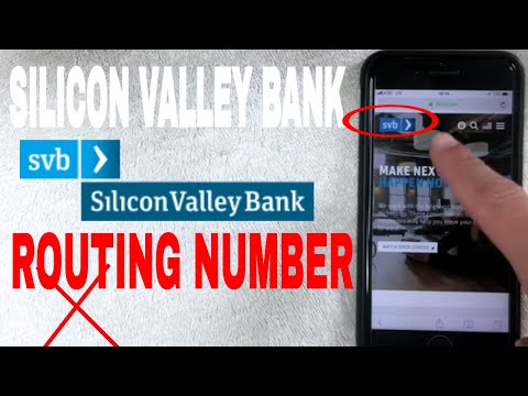 ✅ Silicon Valley Bank ABA Routing Number - Where Is It? 🔴