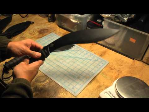 Comparison of Cold Steel Gurkha Kukri and Ontario Kukri Knife (1080p HD)