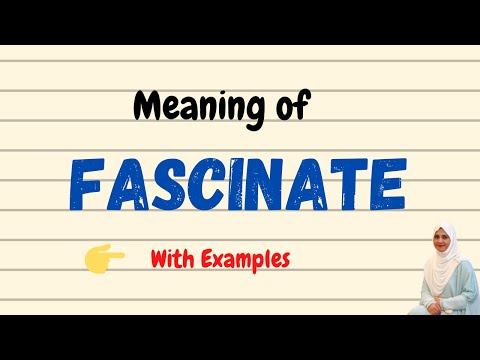Daily vocabulary | Fascinate Meaning | Vocabgram