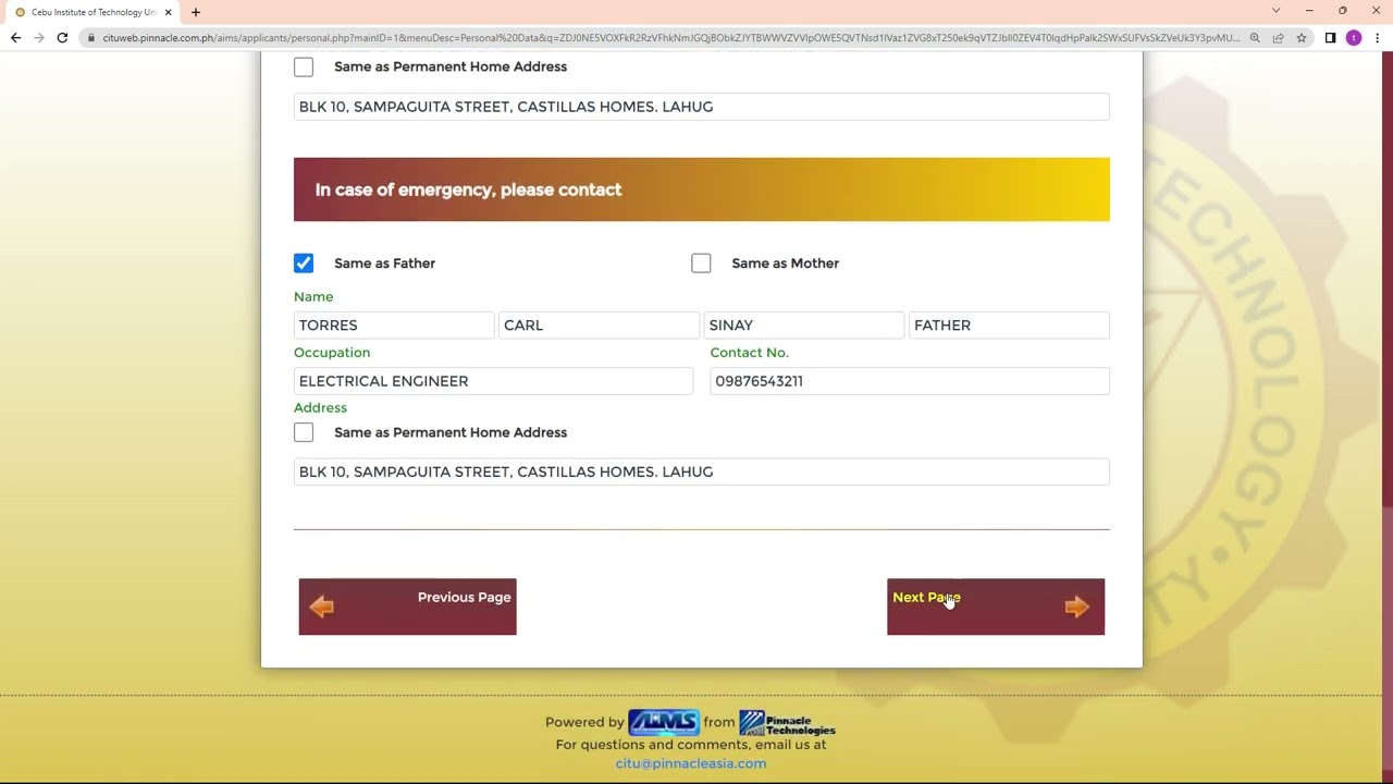 Enrollment Application Tutorial