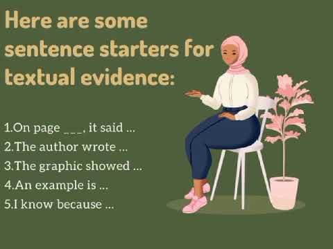LESSON 7: DETERMINING TEXTUAL EVIDENCE