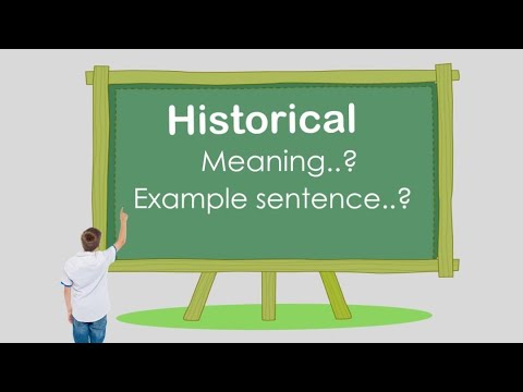 Historical meaning in Urdu |Hindi |English pronunciation of Historical |Historical with example