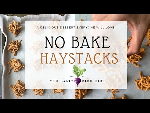 No Bake Haystack cookies with Butterscotch and Chow Mein