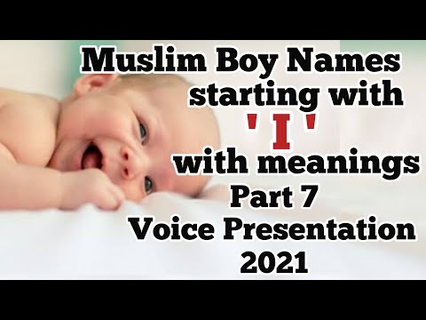 Muslim Boy Names with Meanings | Boy Names starting with I | Voice Presentation | Part 7