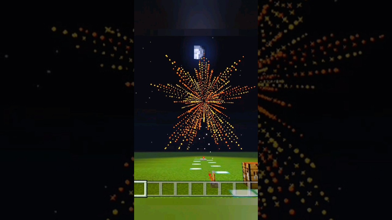3 Different Shaped Fireworks 🎆#satisfying #fireworks #minecraft #creeper #star #shorts
