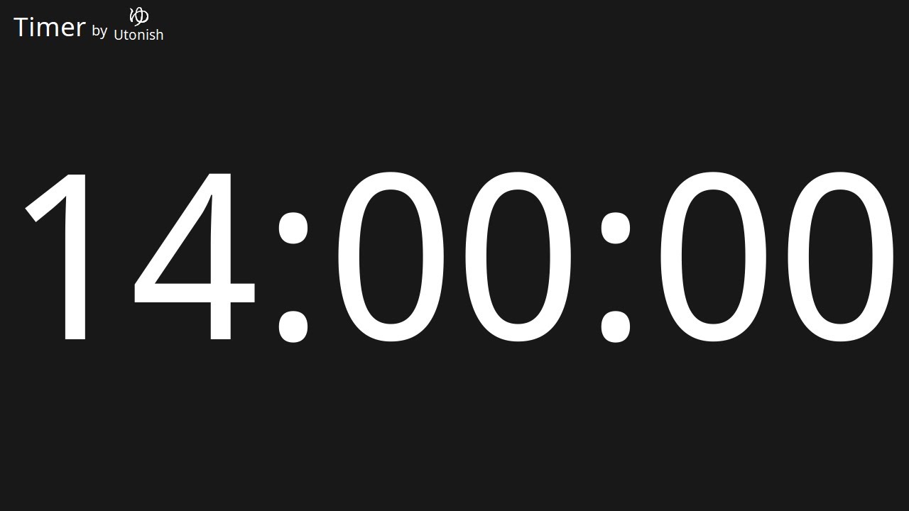 14 Hour Countdown Timer