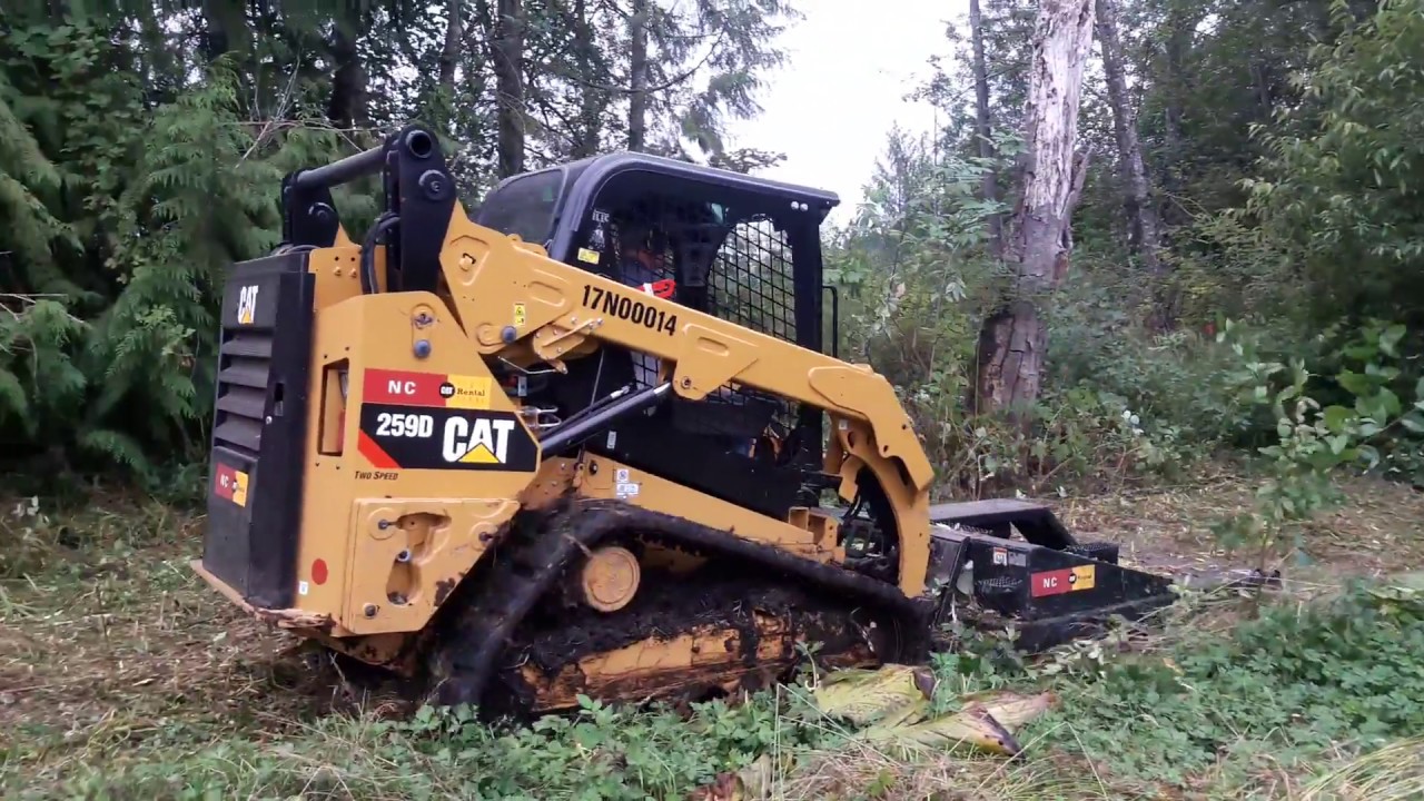 Cat | 259D Compact Track Loader | Caterpillar with Bush Hog | Ted #idahoted