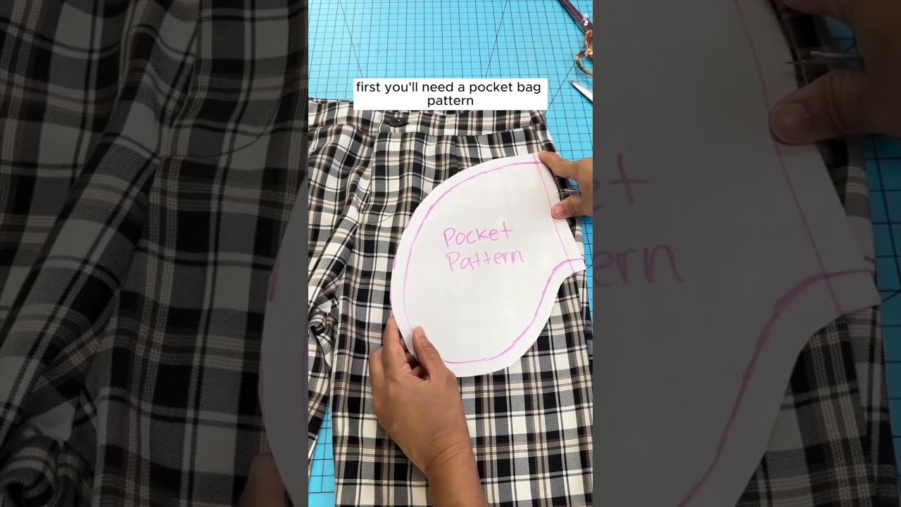 Adding pockets to pants/skirts that don't have any! Easy sewing tutorial