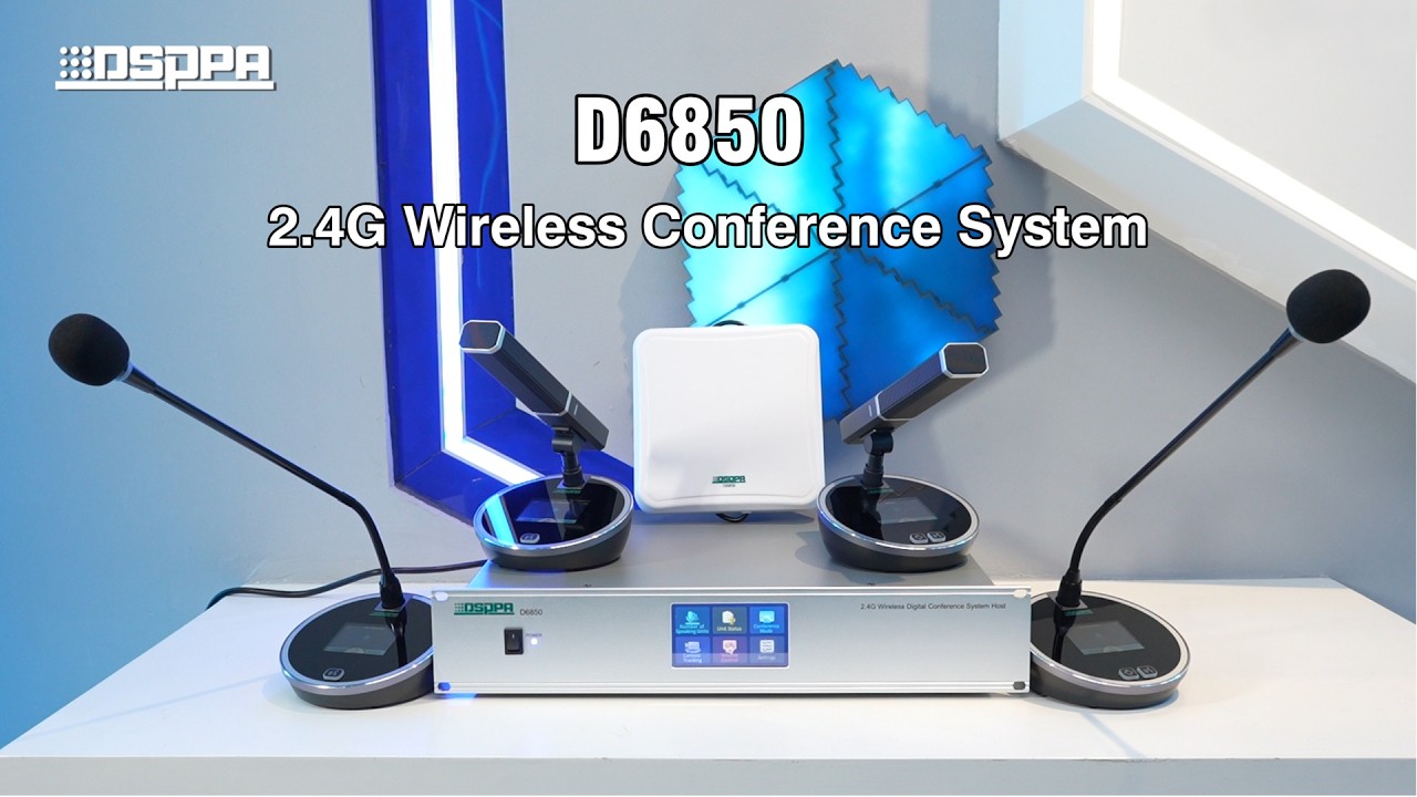 DSPPA | D6850 2.4G Wireless Digital Conference System