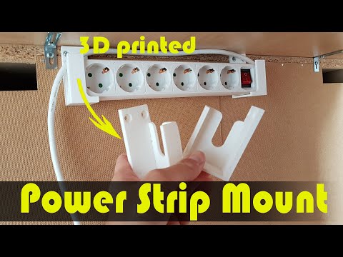 Universal Power Strip Mount by jtronics - Thingiverse