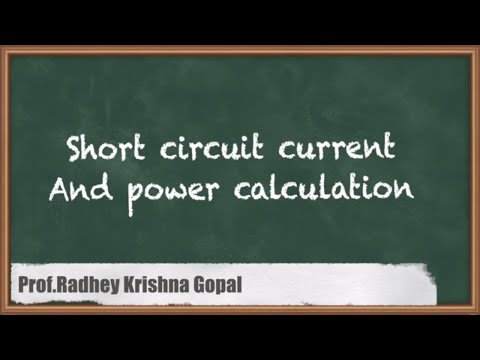 Short Circuit Current and Power Calculation - Fault Analysis - GATE ...