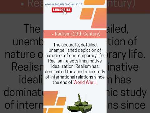 Realism. What is Realism. Learn english programs111