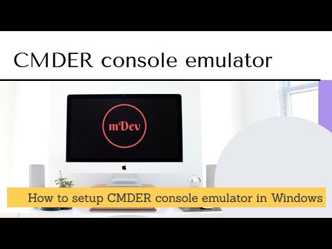 How to install cmder console emulator in window pc 2020 || mDev
