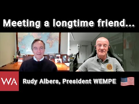 Meeting a longtime friend... Rudy Albers, President Wempe USA