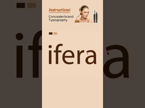 Typography logo ideas, concealer brand | Adobe illustrator 2025 | | #design #typography #logo #logos