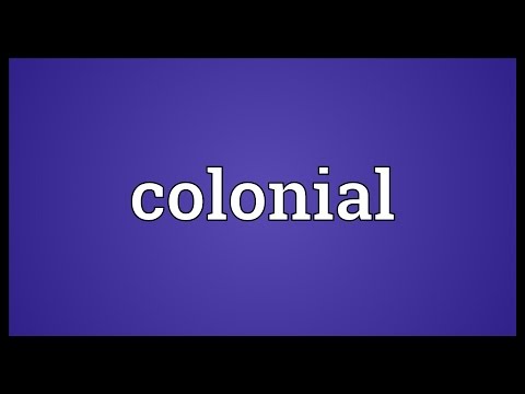 Colonial Meaning